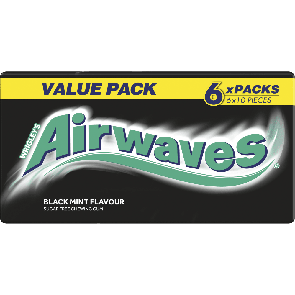 AIRWAVES Cherry Menthol flavour Sugar Free Chewing Gum 10 Pieces | AIRWAVES